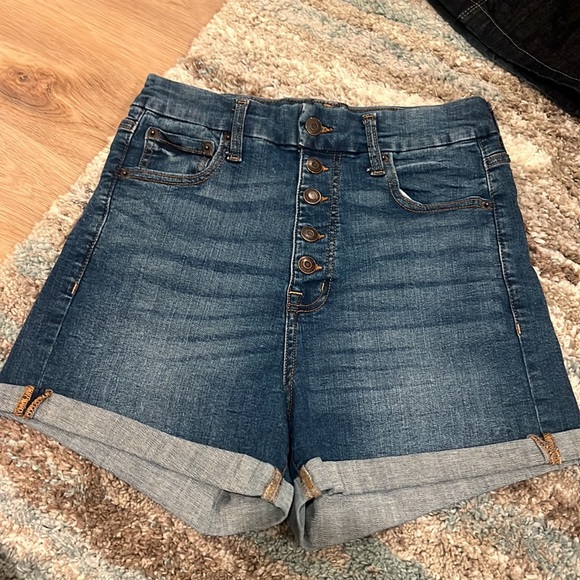 Aeropostale | Shorts | Super High Rise Curvy Midi Denim Jean Shorts ...